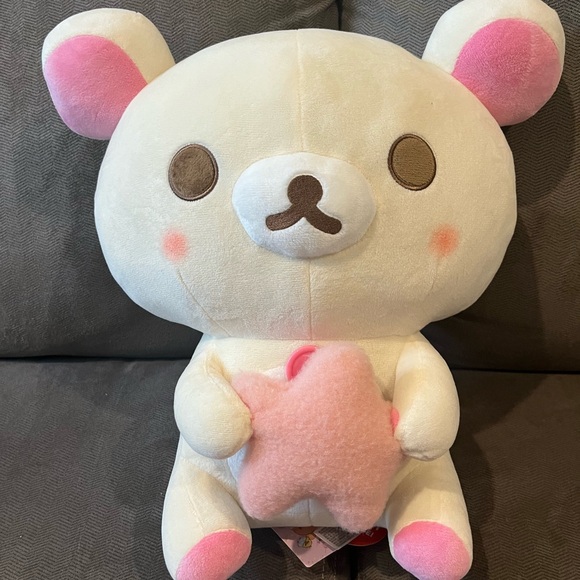 Toys | Sanx Korilakkuma 16 Plush With Pink Star Rilakkuma Stuffed Teddy ...